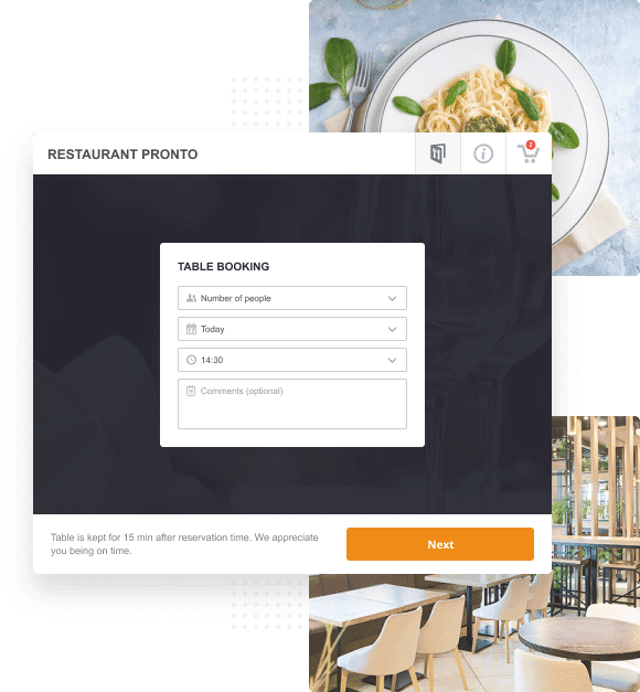 Système de commande en ligne pour les restaurants - PW3 Design